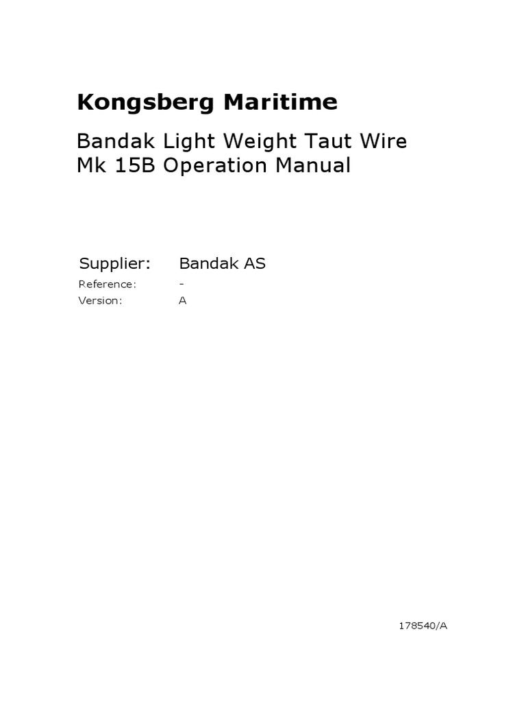 Taut Wire Bandak MK 15 B PDF | PDF | Pressure Measurement | Mechanical ...