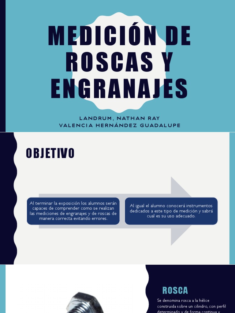 Medición Precisa de Roscas y Engranajes | PDF | Engranaje | Máquinas