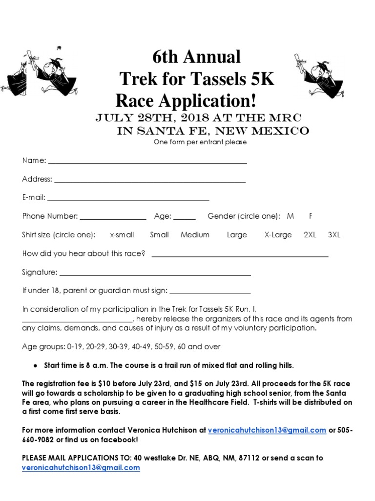 2017 Trek Race Application | PDF