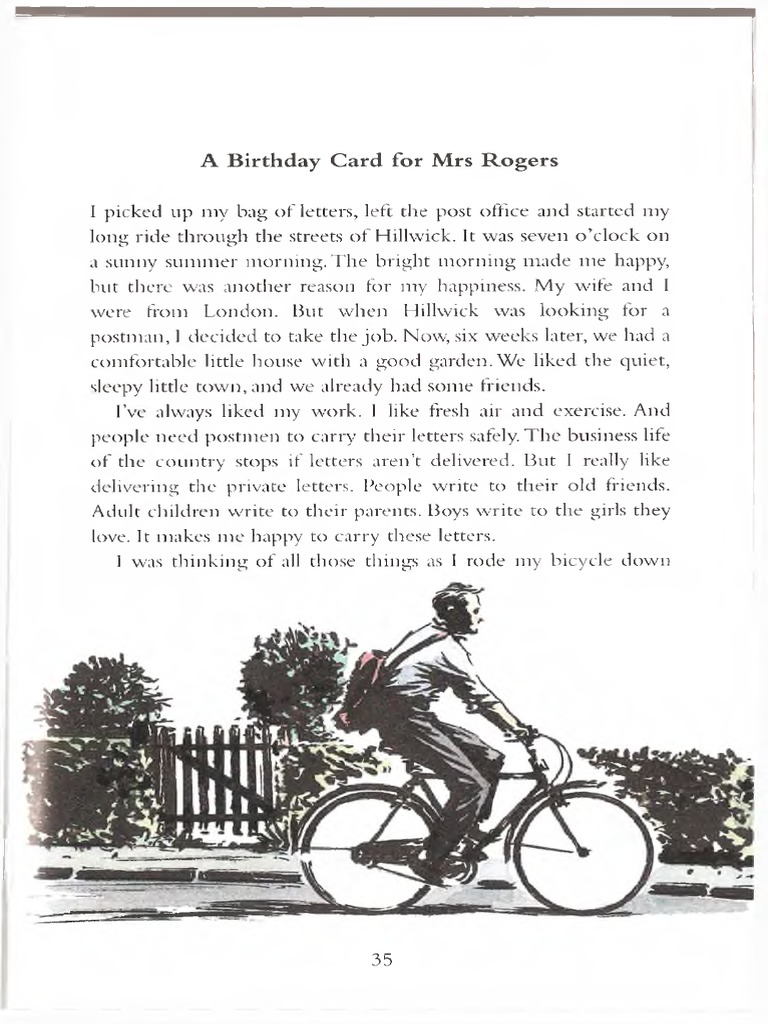A Birthday Card For Mrs Rogers | PDF