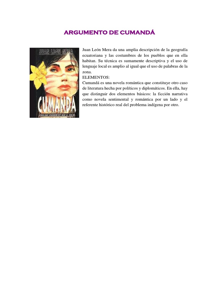 Argumento de Cumanda | PDF