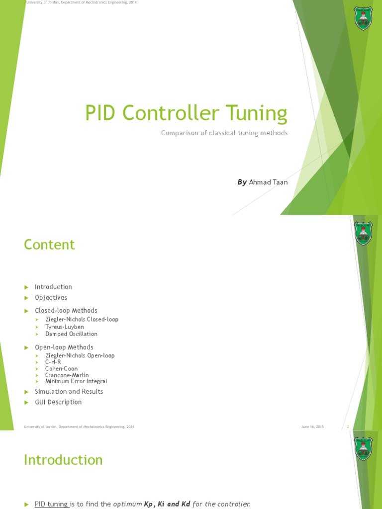 PID Controller Tuning: Comparison of Classical Tuning Methods | PDF | Control Theory | Control ...