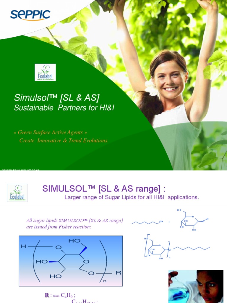 Seppic Simulsol | PDF | Surfactant | Chemistry