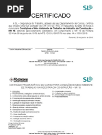 Modelo - Certificado de NR 12 | PDF