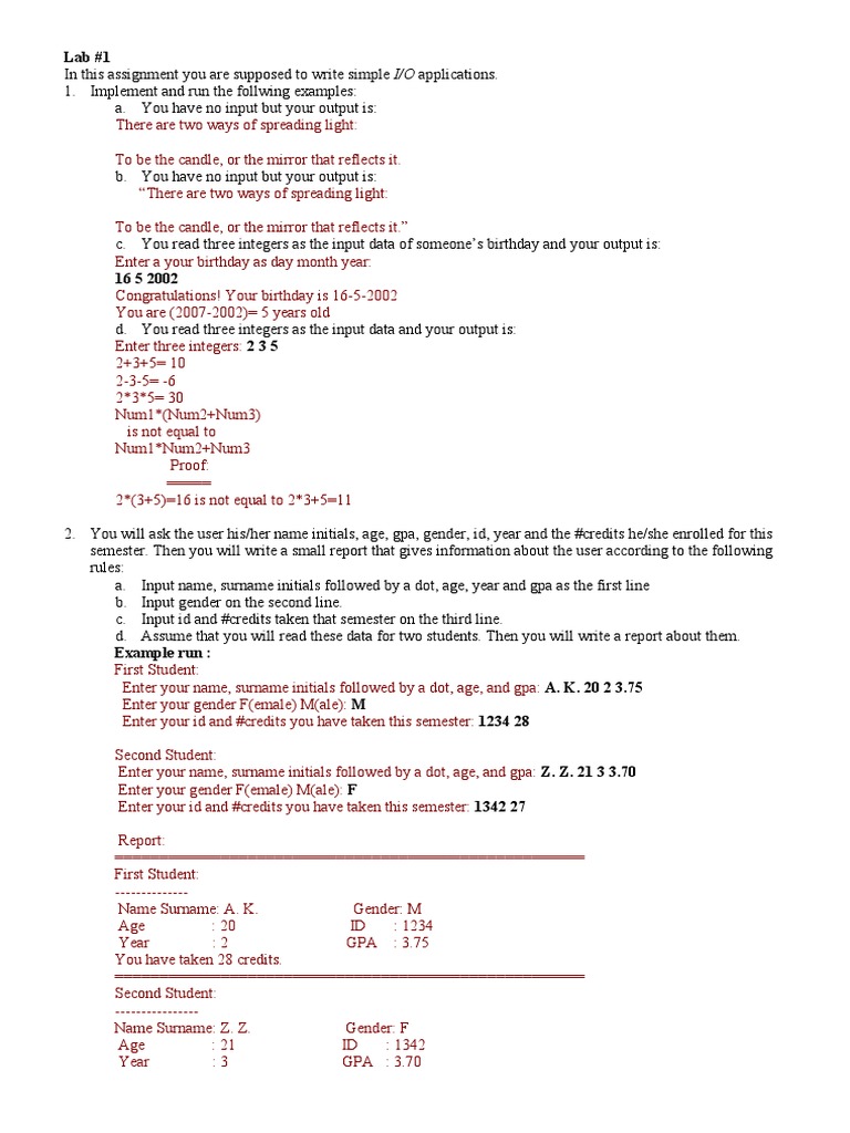 Week3 Lab Pdf Integer Areas Of Computer Science