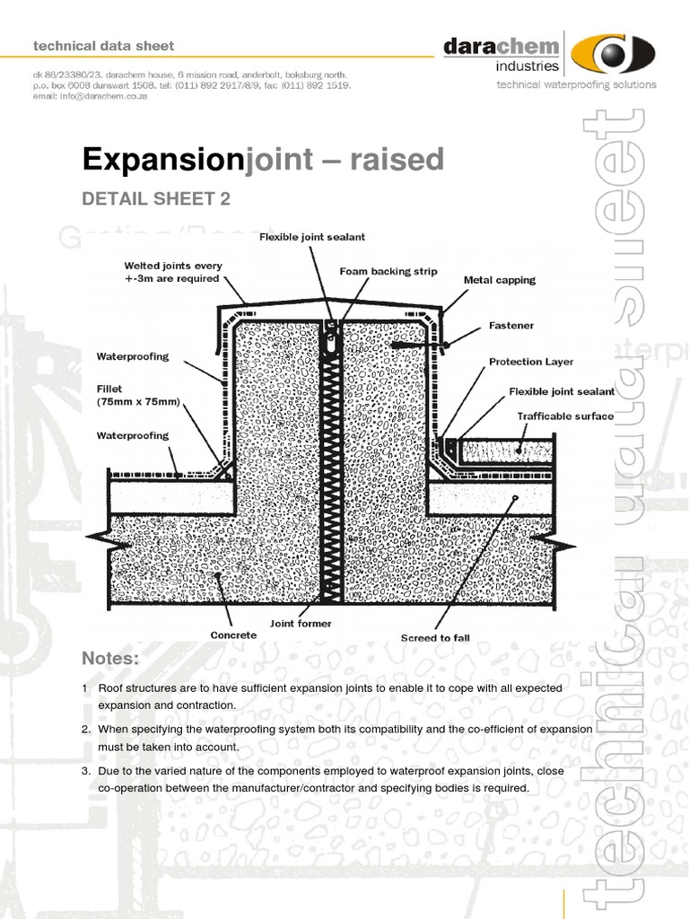 Drawing Ex Joint Raised | PDF