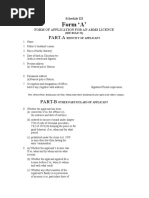 Sindh Arms License Application Guide | PDF | Projectiles | Projectile ...
