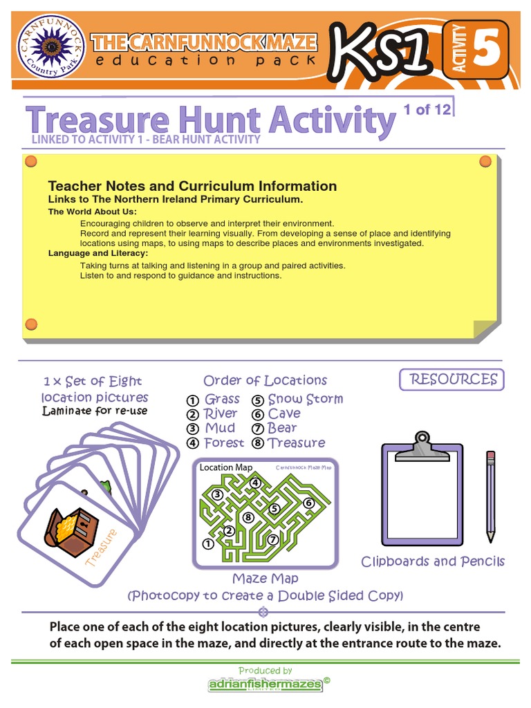 Carnfunnock Maze Treasure Hunt Guide | PDF | Cognitive Science ...