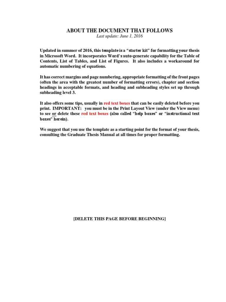 About The Document That Follows: Last Update: June 1, 2016 | PDF ...