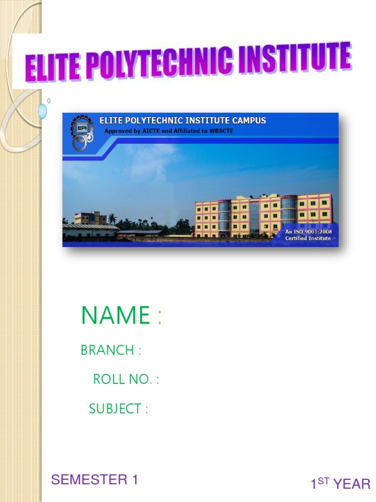 College Presentation Front Page 2 | PDF