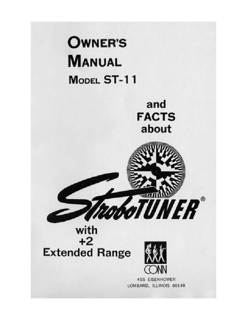 Conn St-11 Manual | PDF