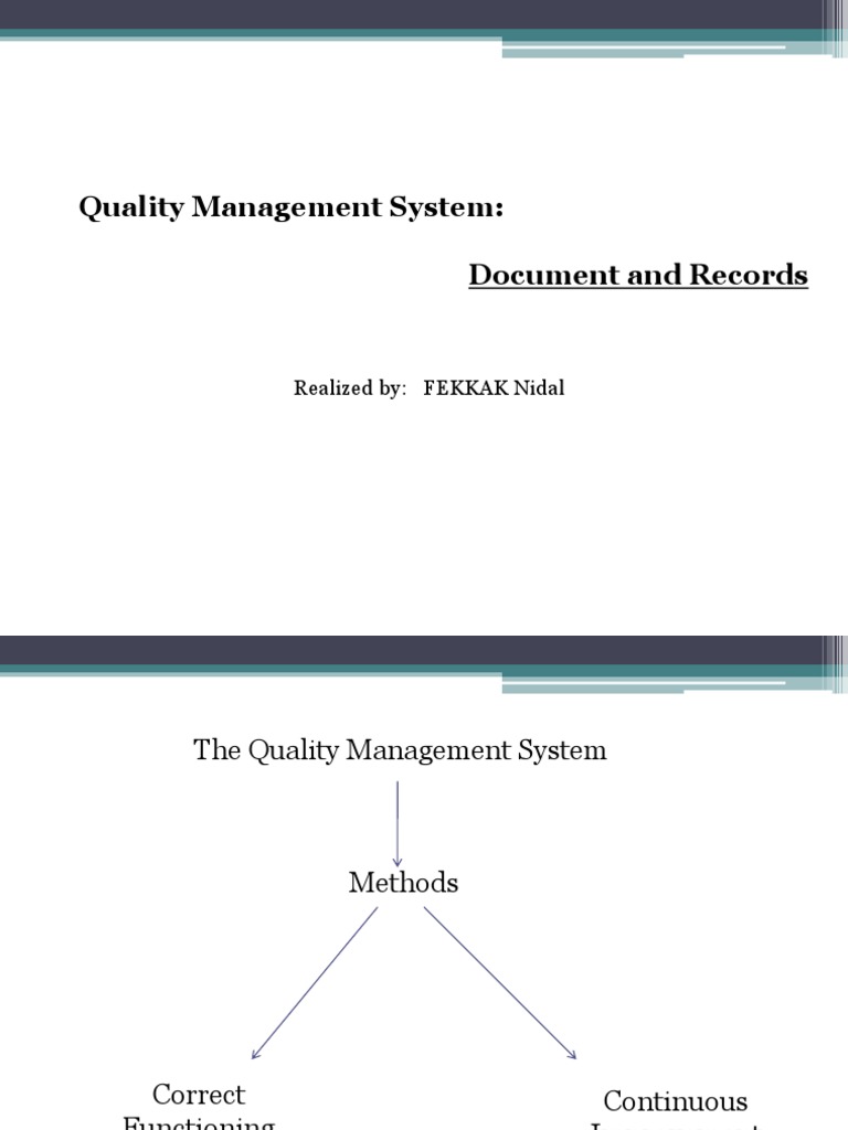 Quality Management System | PDF