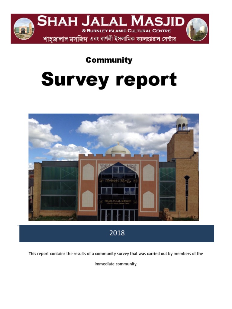 Survey Report | PDF | Community | Mosque
