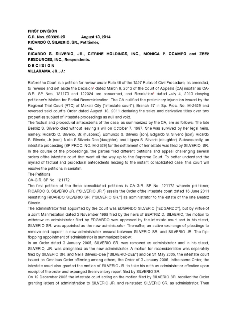 Specpro Rule 89 FullText | PDF | Probate | Injunction