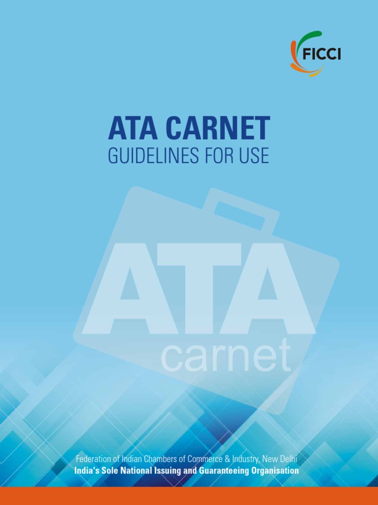 Ata Carnet Guidelines Booklet | PDF | Customs | Cheque