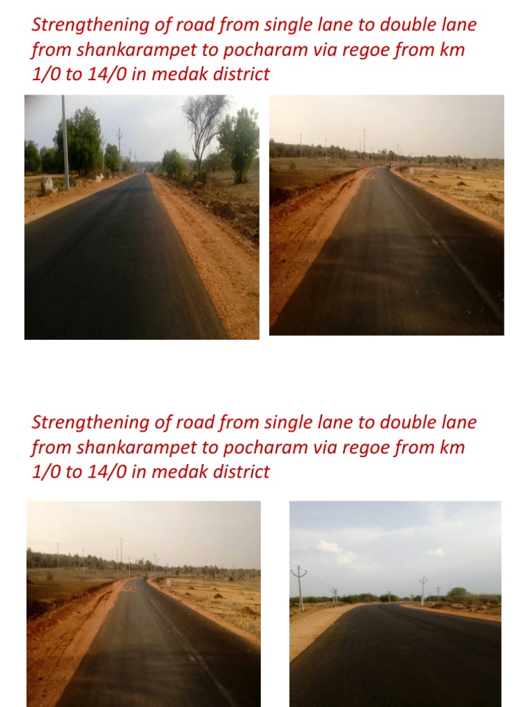Medak Road Upgrade: Single to Double Lane | PDF