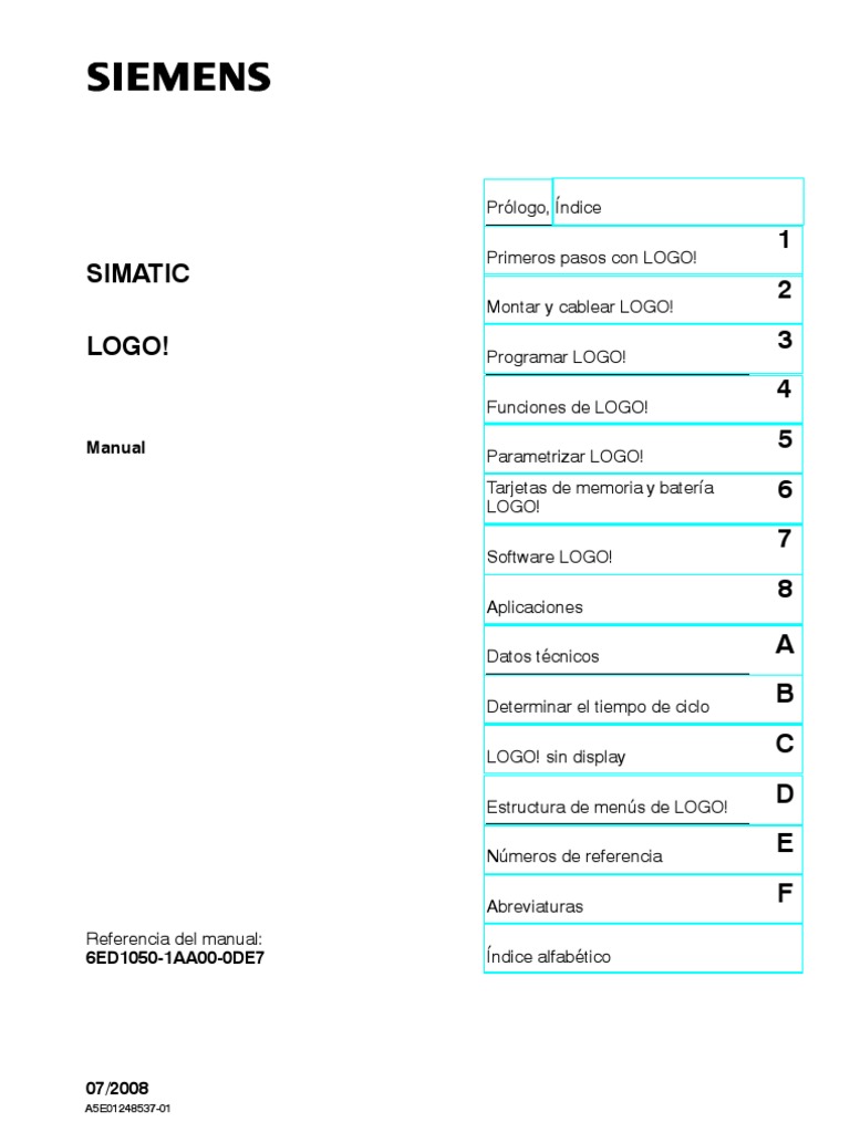 Manual LOGO Siemens Version 7 | PDF | Módem | Tecnología de información ...