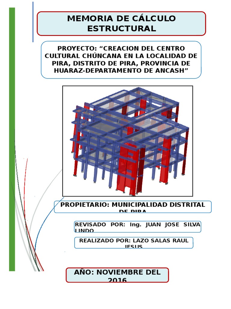 Memoria de Cálculo Estructural Pira | PDF | Ingeniería mecánica ...