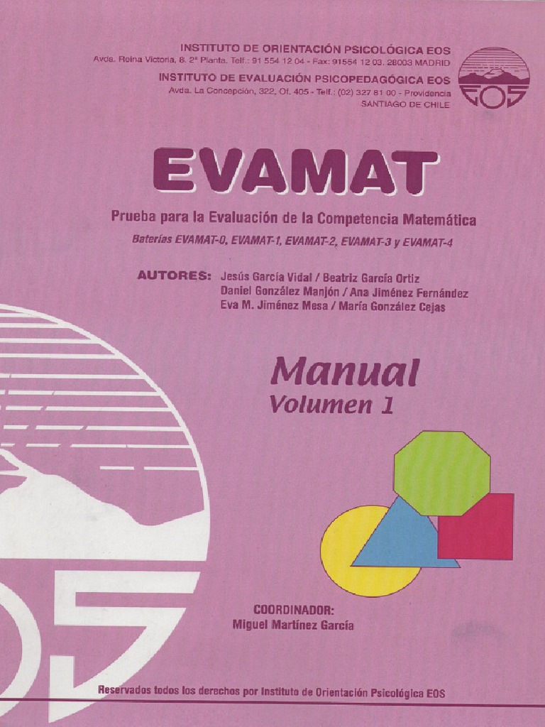 Manual de Aplicación Del 0 Al 4 (Evamat) | PDF