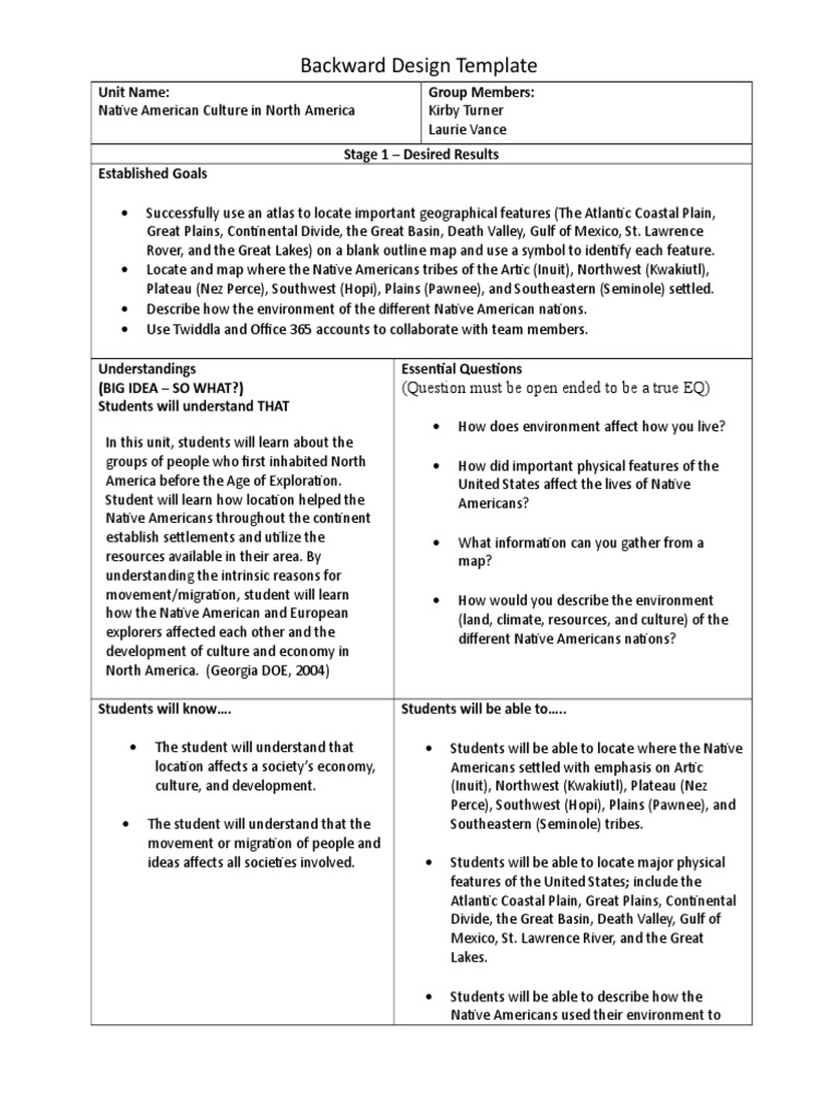 m4 Mini-Unit Vance | PDF | Native Americans In The United States ...