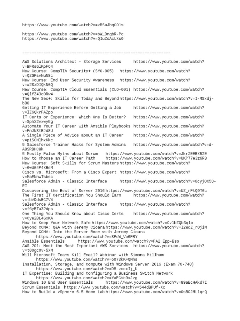 Cbt Nuggets You T Pdf Cisco Certifications Cloud Computing