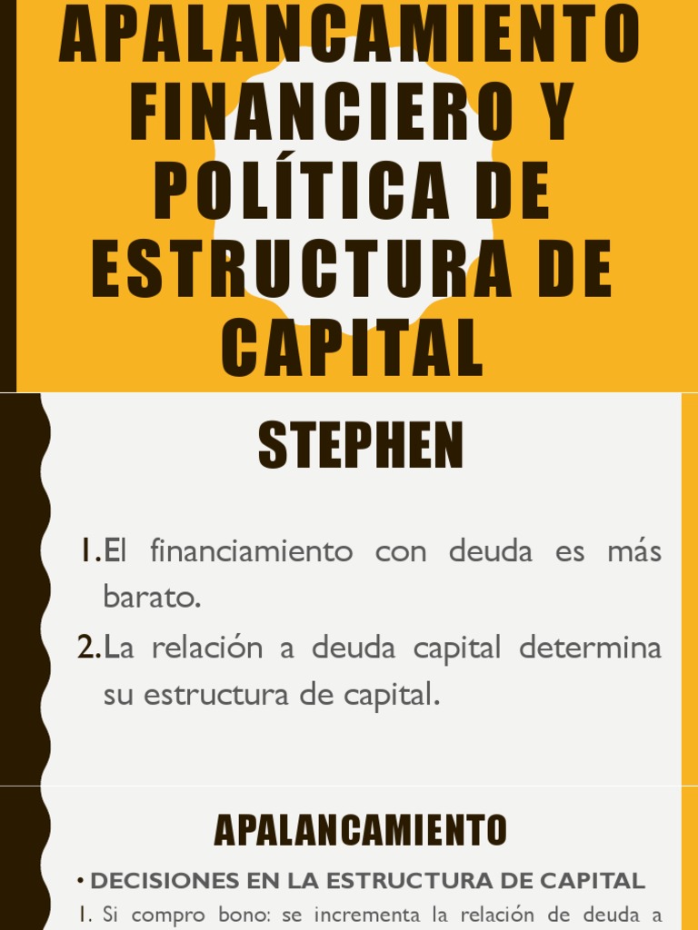 Apalancamiento Financiero y Política de Estructura de Capital | PDF | Apalancamiento (Finanzas ...