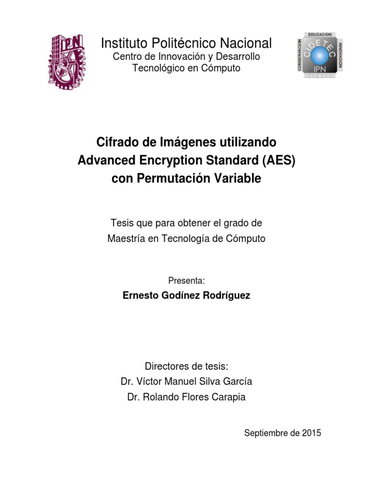 Cifrado de Imágenes Utilizando Advanced Encryption Standard (AES) Con ...