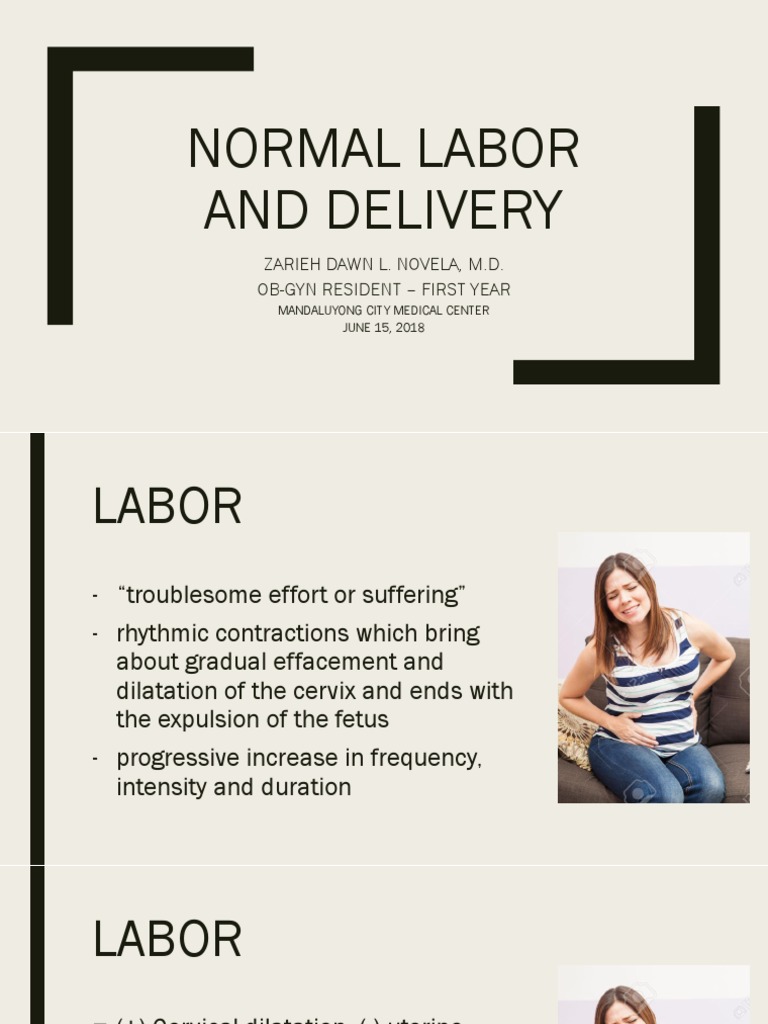 Normal Labor and Delivery | PDF | Childbirth | Uterus