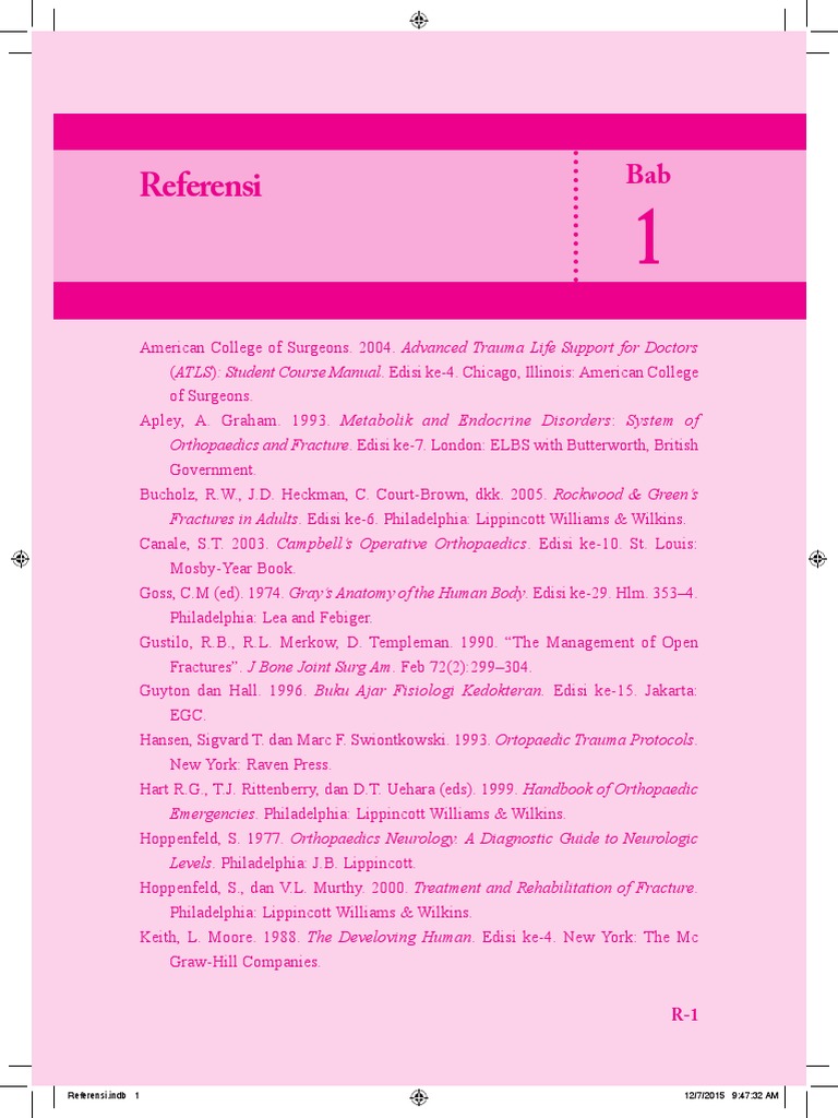 Referensi 01 | PDF | Orthopedic Surgery | Clinical Medicine