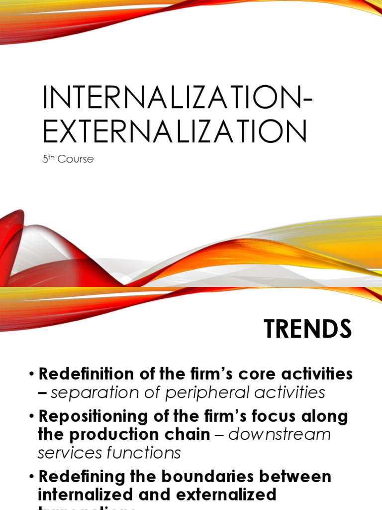 Internalization-Externalization: 5 Course | PDF | Outsourcing ...