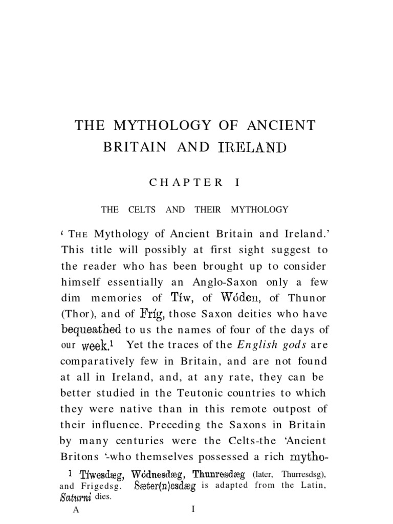 Celtic Mythology of Britain & Ireland | PDF | Celts | Gaels