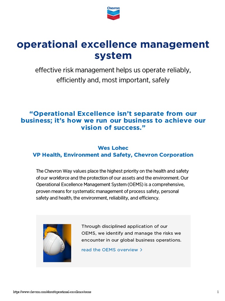 Operational Excellence Oems | PDF