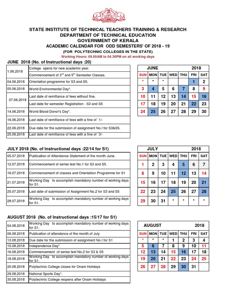 Academic Calendar Diploma | PDF | Academic Term | Schools