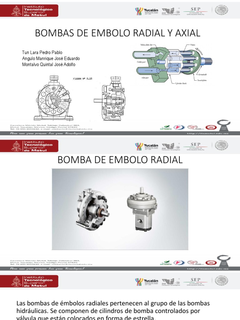 Bombas de Embolos Radial y Axial
