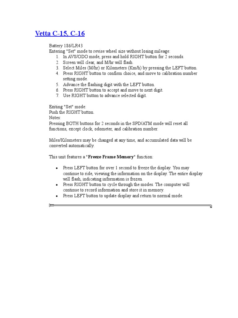 Vetta C15 Setup Instructions | PDF | Manufactured Goods | Digital ...