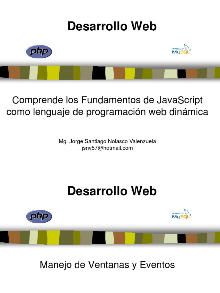 Desarrollo Web Semana 2 UCH | PDF | Script Java | Hipervínculo