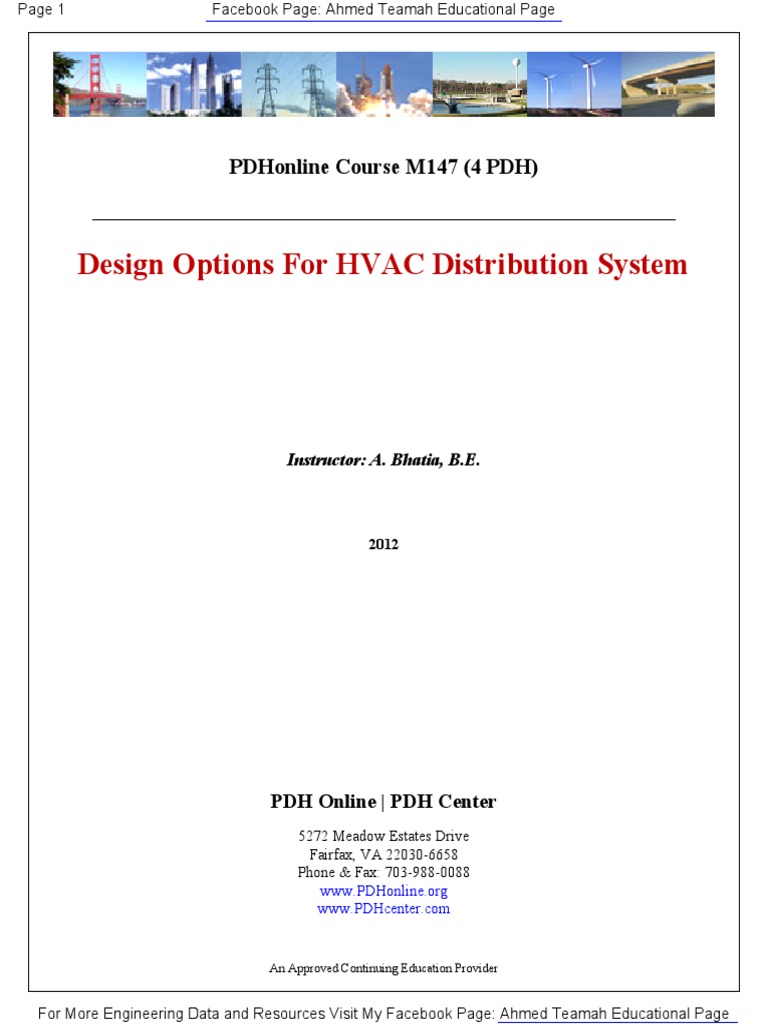 Design For HVAC Distribution System | PDF | Hvac | Air Conditioning