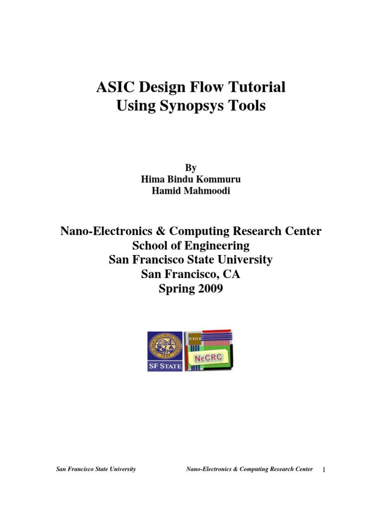 ASIC Design Flow Tutorial | PDF | Cmos | Mosfet