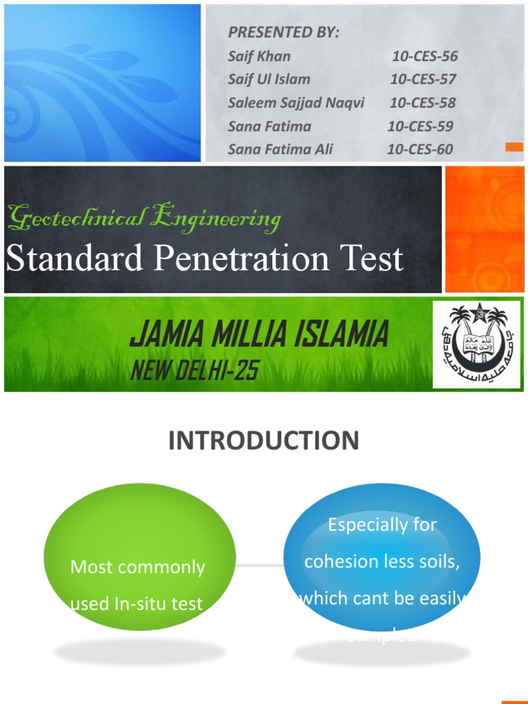 SPT Test | PDF | Casing (Borehole) | Soil