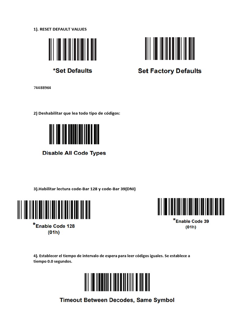 Configuración de Scanner Symbol DS7708 | PDF | Hogar, jardinería y ...