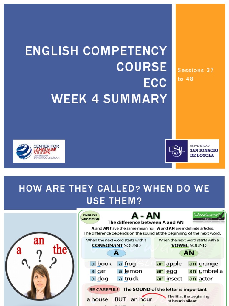 English Competency Course Clases | PDF | Verb | Object (Grammar)