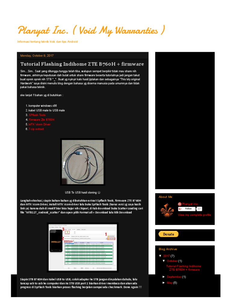 Indihome ZTE B760H Flashing Tutorial | PDF | Game & Aktivitas | Komputer
