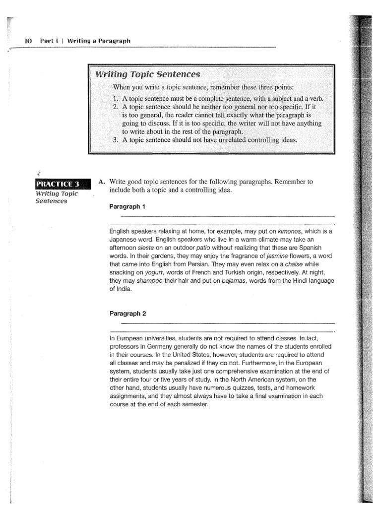 Language Shapes Perception: Supporting a Topic Sentence with Examples ...