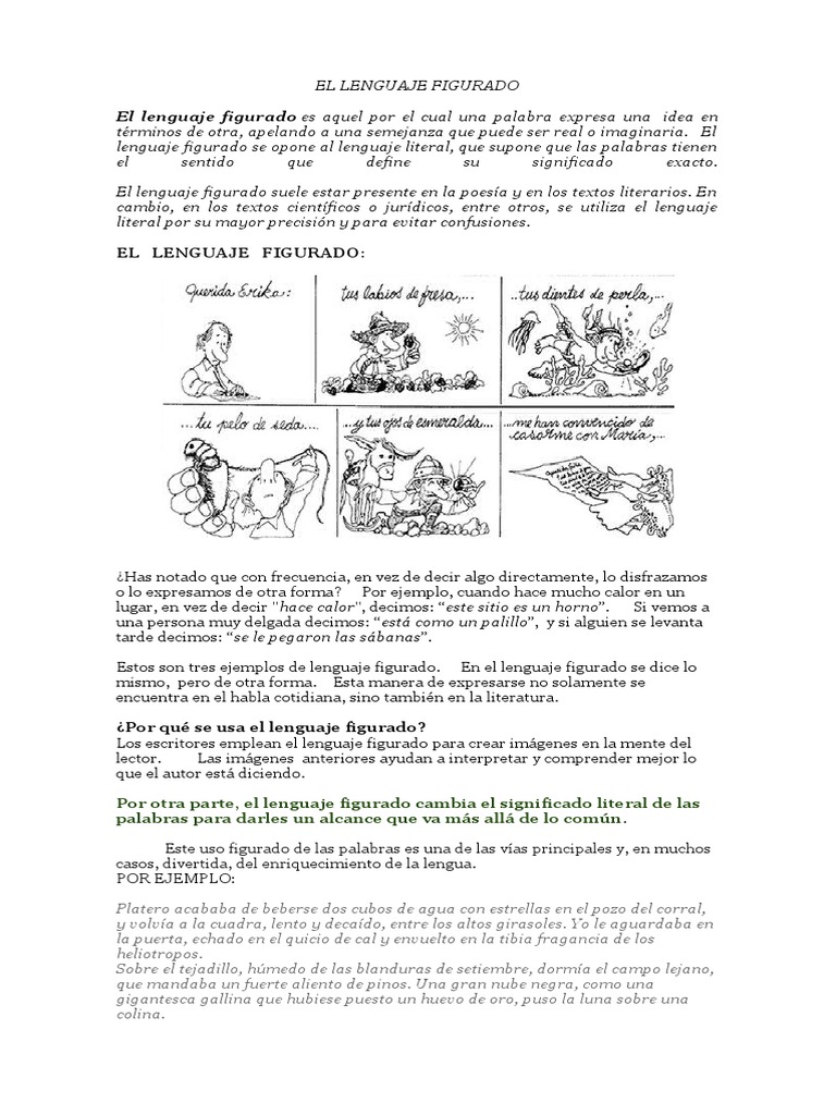 El Lenguaje Figurado | PDF | Metáfora | Poesía