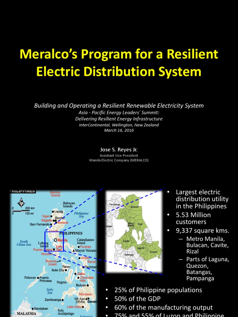 Meralco's Strategies for Building a Resilient Electric Distribution ...