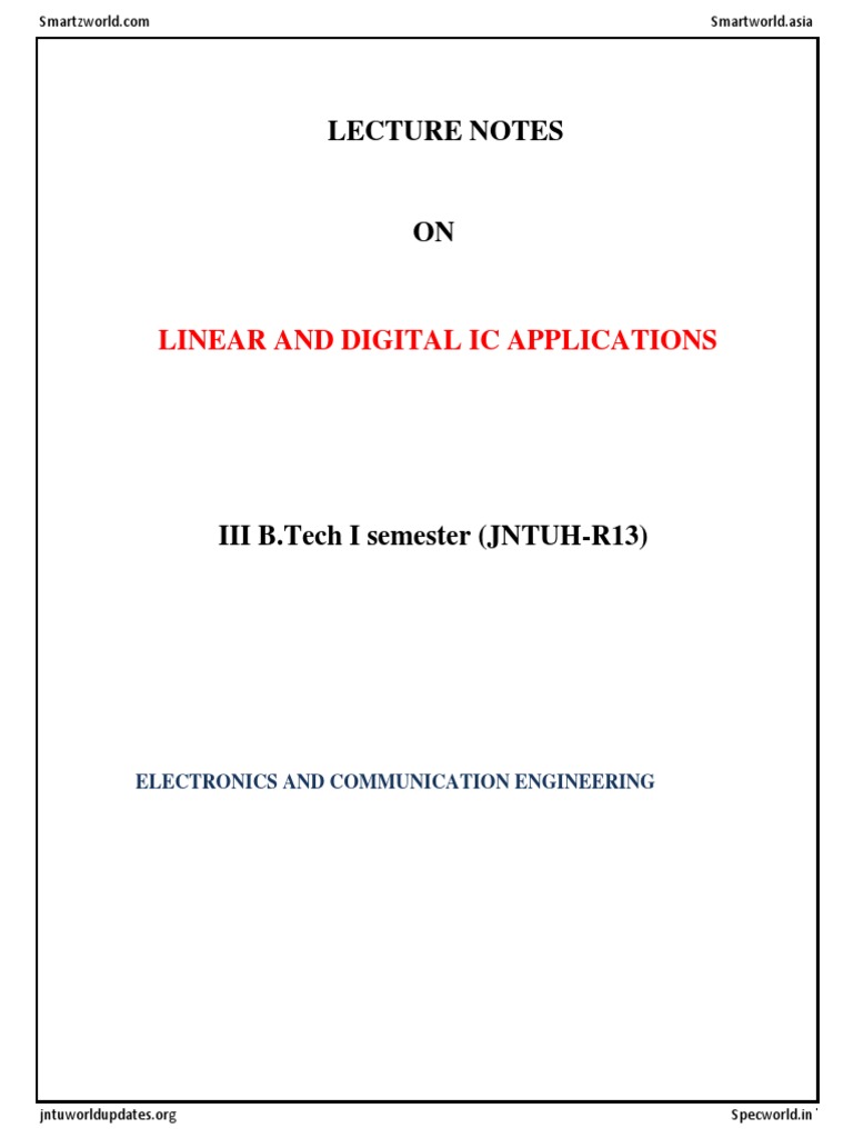 Linear & Digital IC Applications Guide | PDF | Operational Amplifier ...