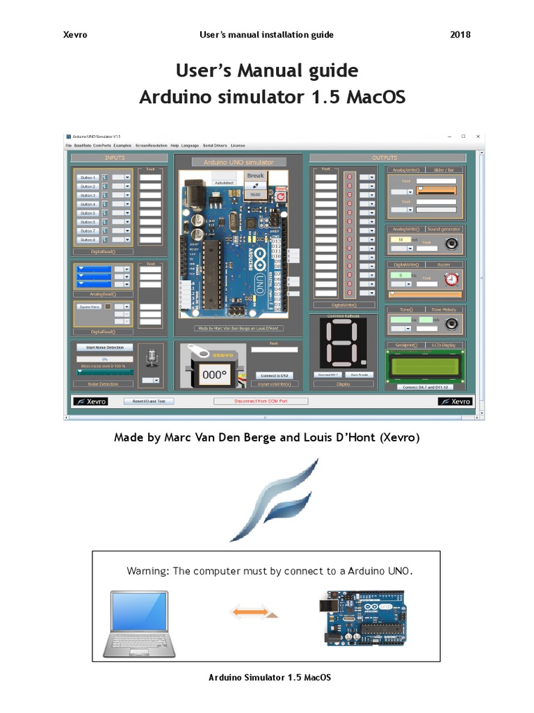 Userguide Arduinosimulator Macos Englisch Pdf Arduino Mac Os