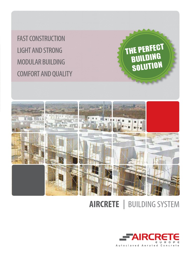 Aircrete Building Solution | PDF | Wall | Environmental Design