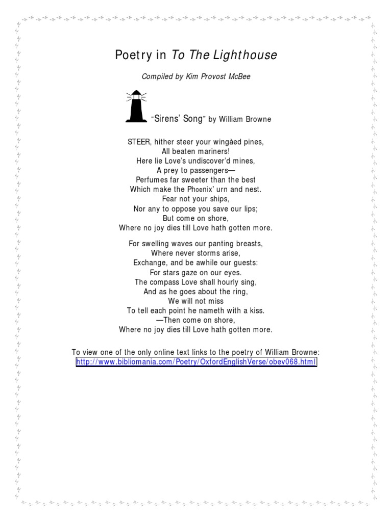 Lighthouse Poems | PDF | Poetry