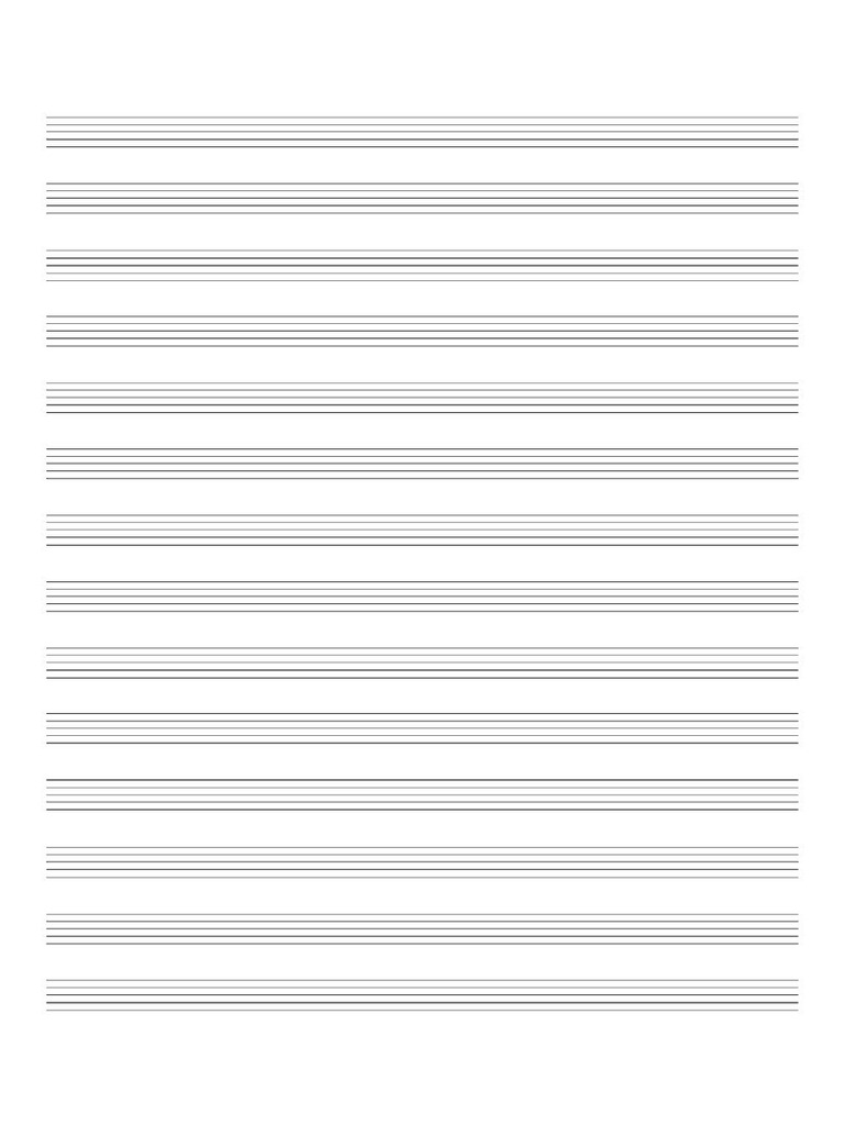 Blank Manuscript Paper | PDF